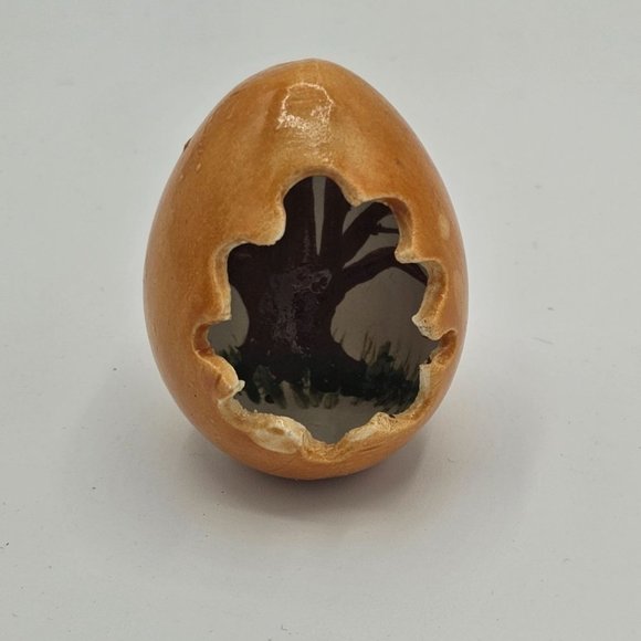 Handmade | Accents | 2 For Handmade Hollow Cut Out Ceramic Egg Painted ...